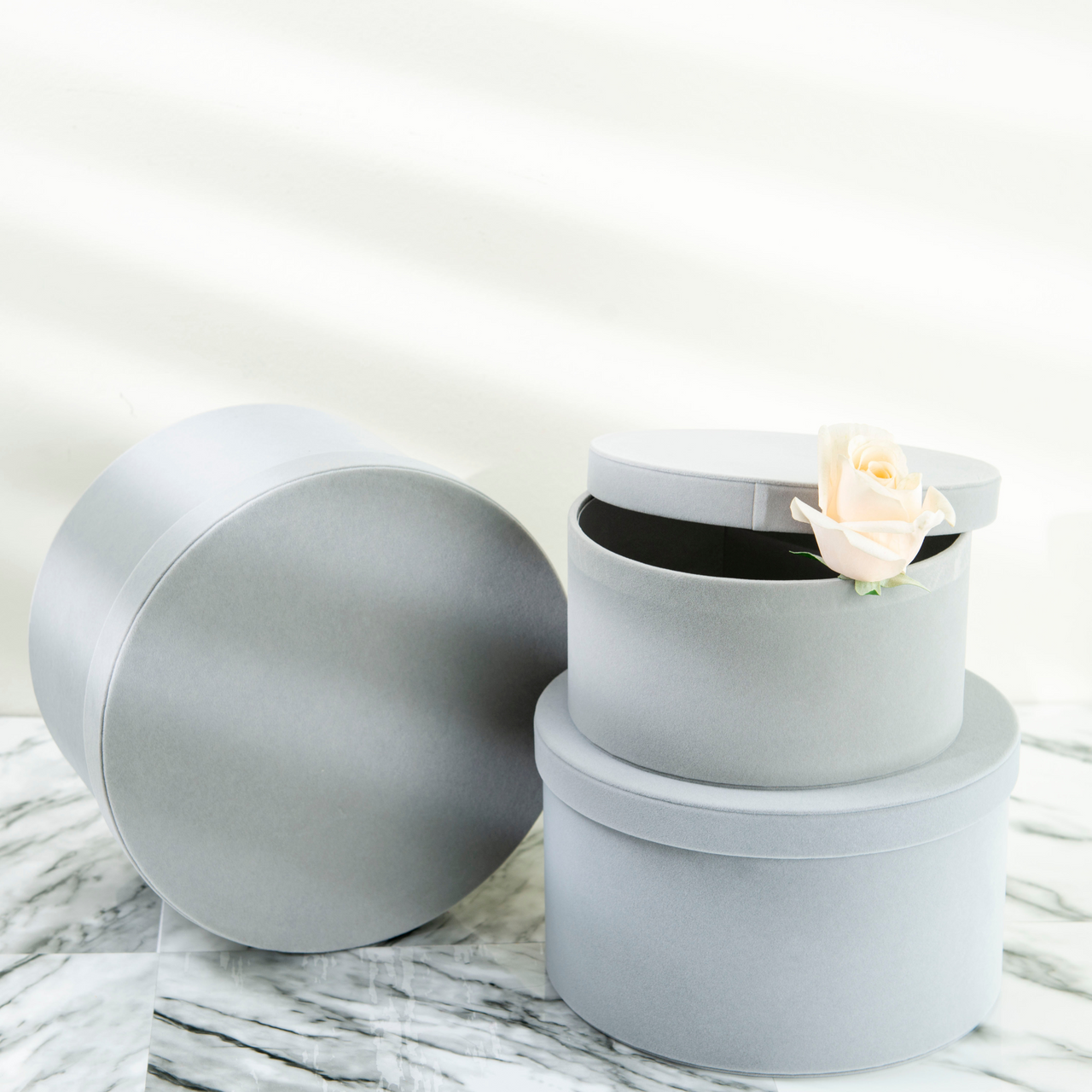 Velvet Flower Box With Lid-Set| Flower Box |Christmas Box |Gift Box |M ...